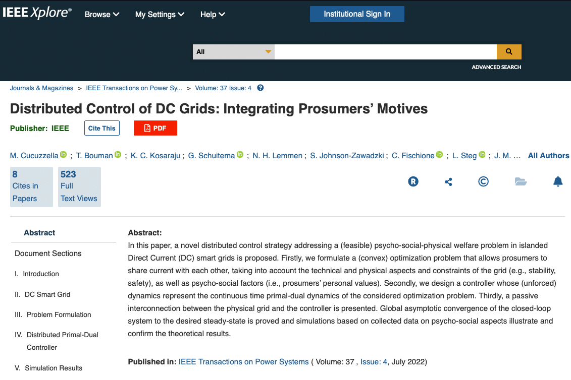 Distributed Control Of Dc Grids Integrating Prosumers Motives